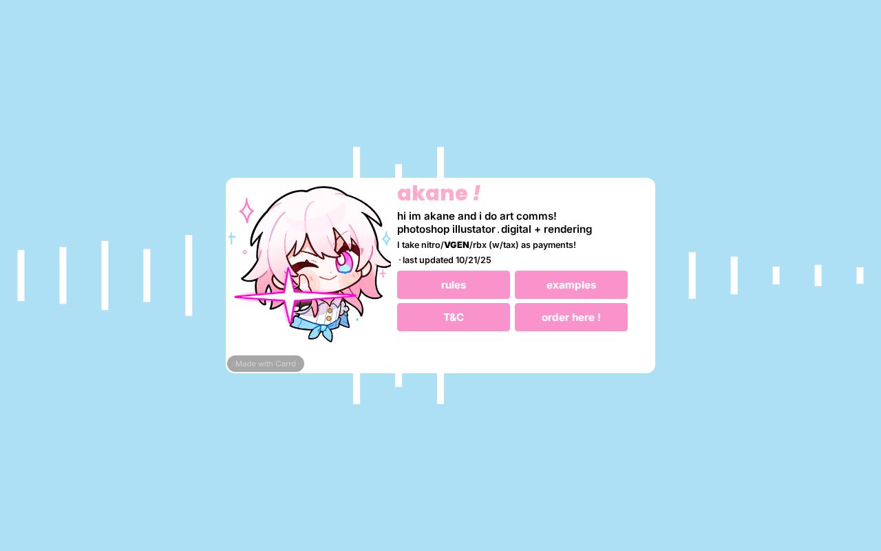 ﹒akane's comms